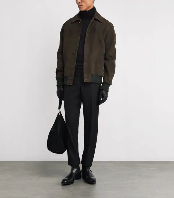 Isaia Wool-silk-cashmere Rollneck Sweater - Black