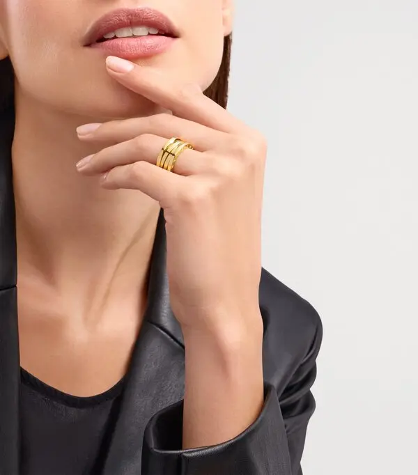 BVLGARI B.zero1 Three-band Ring In Yellow - Gold