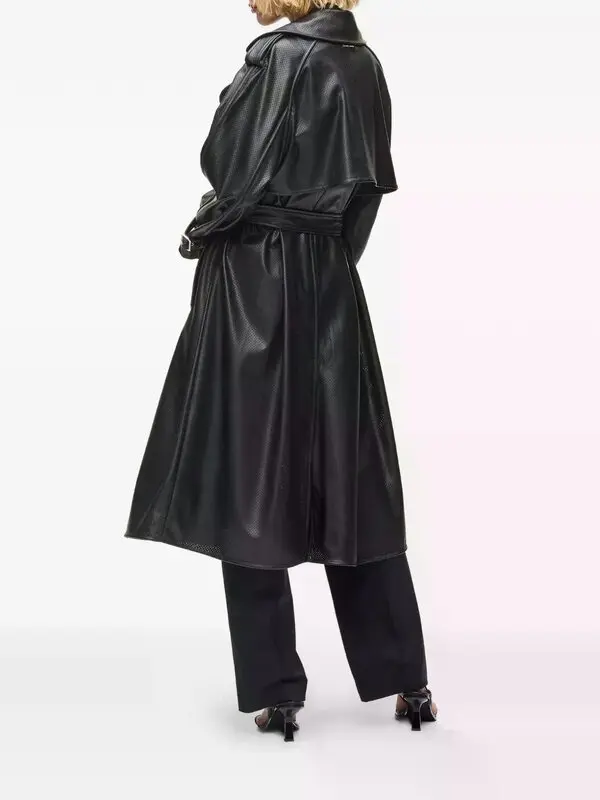 Karl Lagerfeld Belted Double-breasted Trench Coat