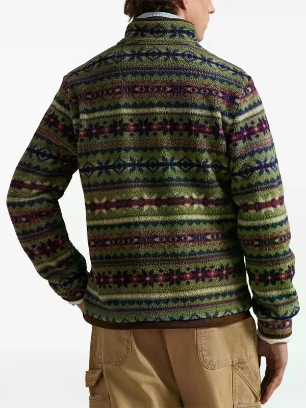 Polo Ralph Lauren Patterned Mock Neck Sweater