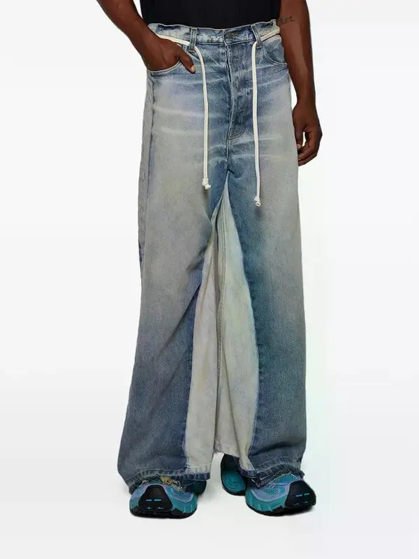 RRR123 Paneled Drawstring Jeans