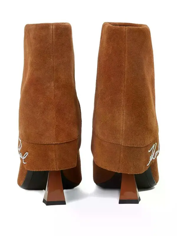 Karl Lagerfeld Debuttante Fold-over Ankle Boots