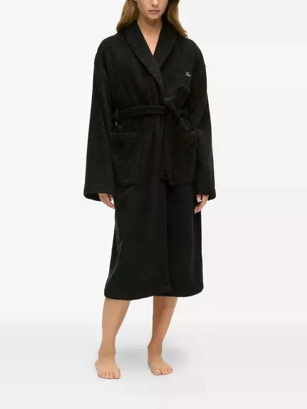 Karl Lagerfeld Hotel Karl Bathrobe - Black