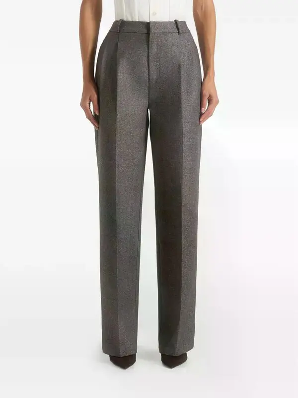 Manière De Voir Julie Pleated Speckle Tailored Trousers