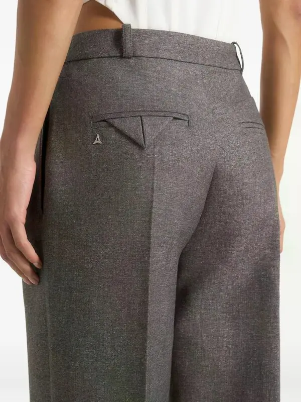 Manière De Voir Julie Pleated Speckle Tailored Trousers