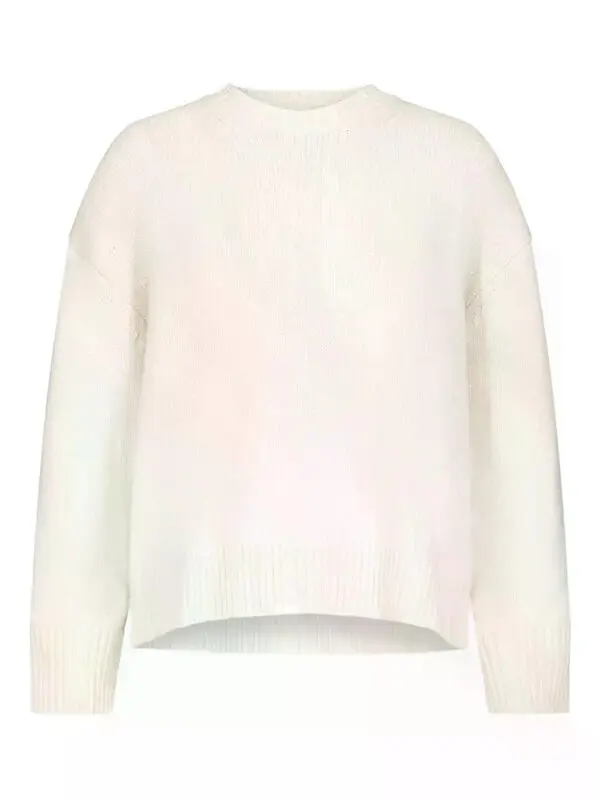 Loulou De Saison Drop-shoulder Ribbed Sweater - Neutrals