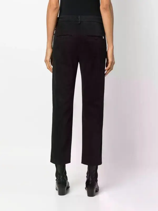 DONDUP Nima Logo-plaque Cropped Trousers