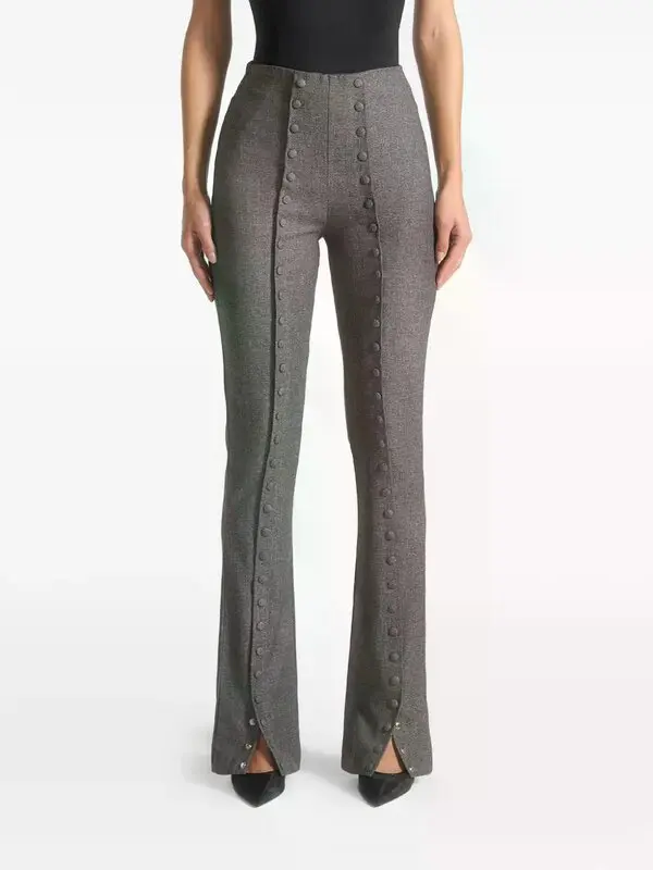 Manière De Voir Button-detail Flared Trousers