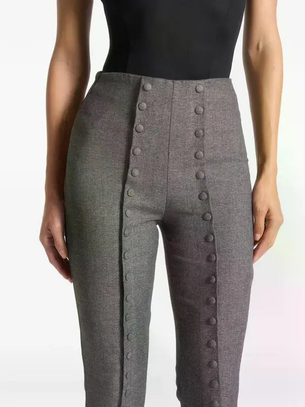 Manière De Voir Button-detail Flared Trousers