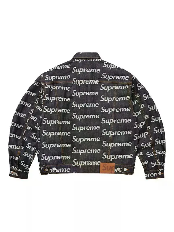 Supreme Jacquard Logo Denim Jacket