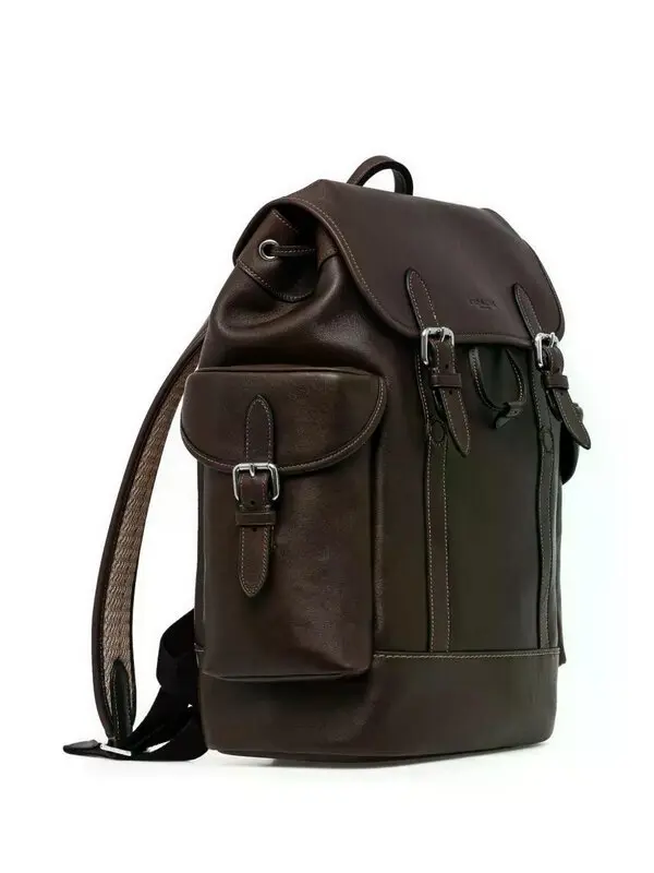 COACH Hitch Backpack With Foldover Top And Drawstring Fastening