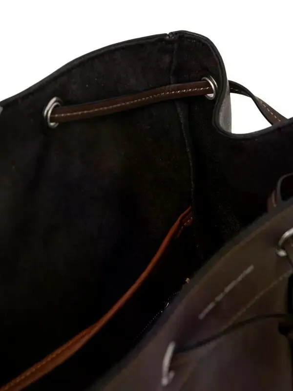 COACH Hitch Backpack With Foldover Top And Drawstring Fastening