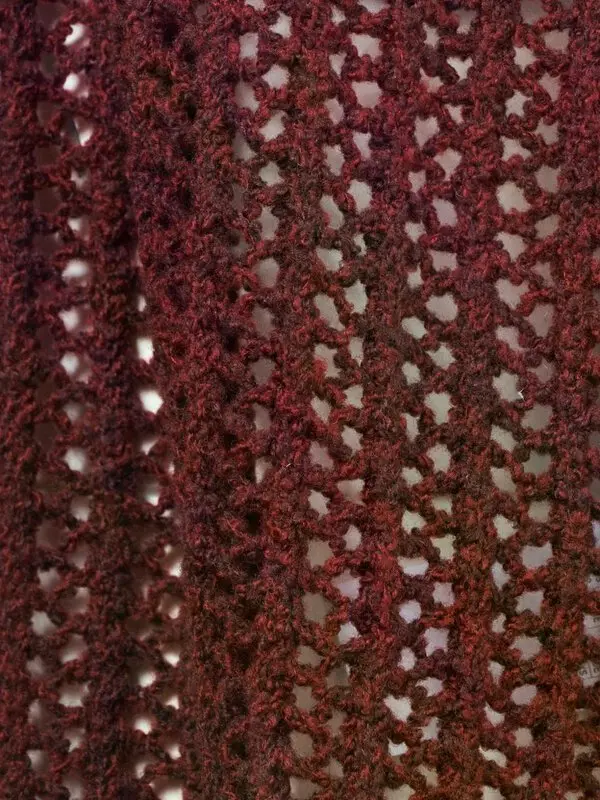 Max Mara Open-knit High-neck Sweater