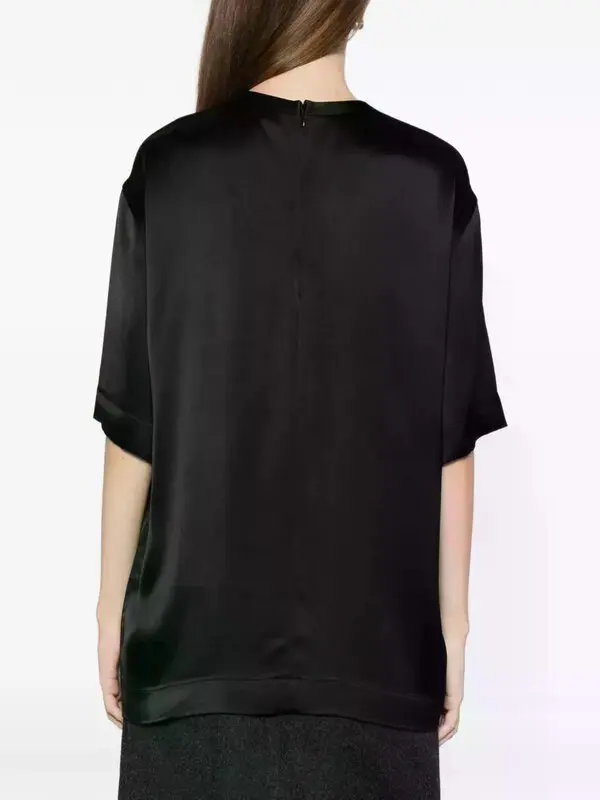 TOTEME Satin Crew Neck T-shirt