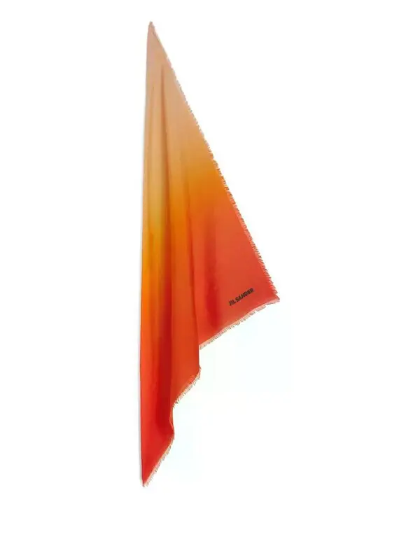 JIL SANDER Gradient-effect Scarf - Orange