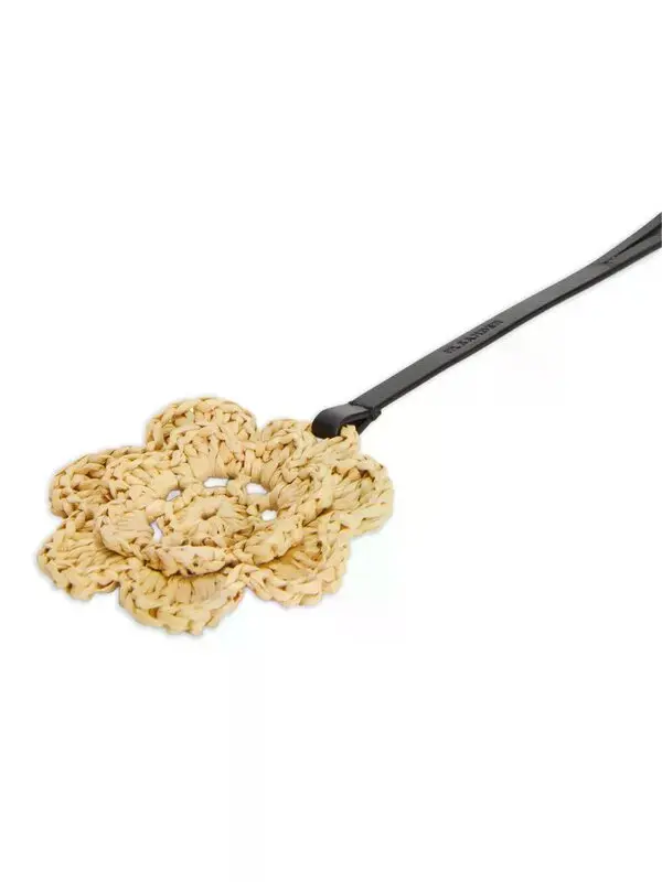 JIL SANDER Flower Bag Charm - Neutrals