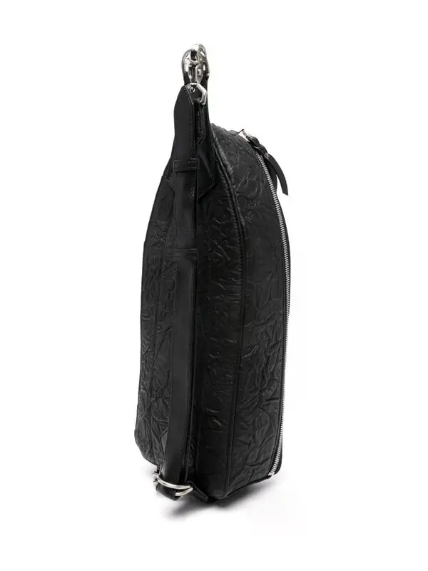 WHO DECIDES WAR Wdw Leather Messenger Bag - Black