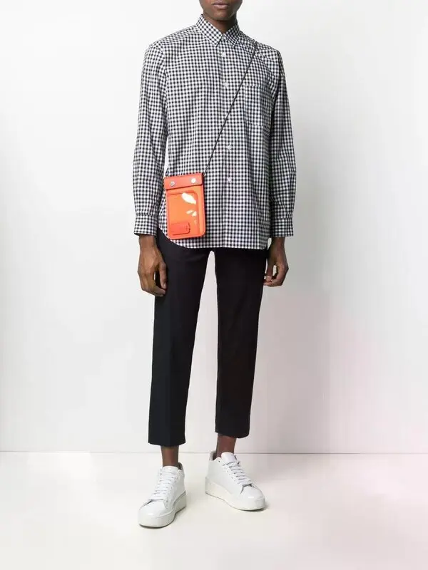 Comme Des Garçons Check-print Cotton Shirt - Neutrals