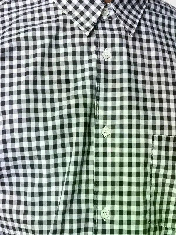 Comme Des Garçons Check-print Cotton Shirt - Neutrals