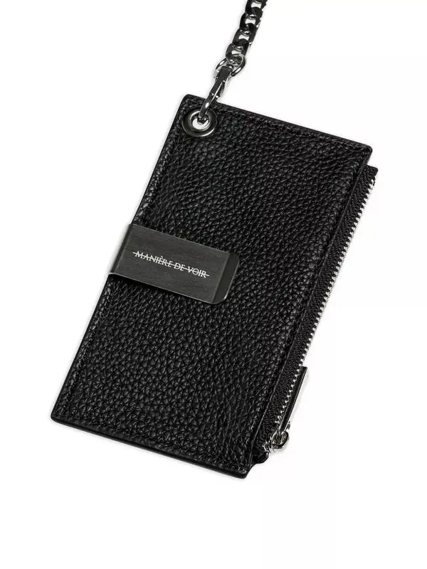 Manière De Voir Faux-leather Chain-detachable Cardholder