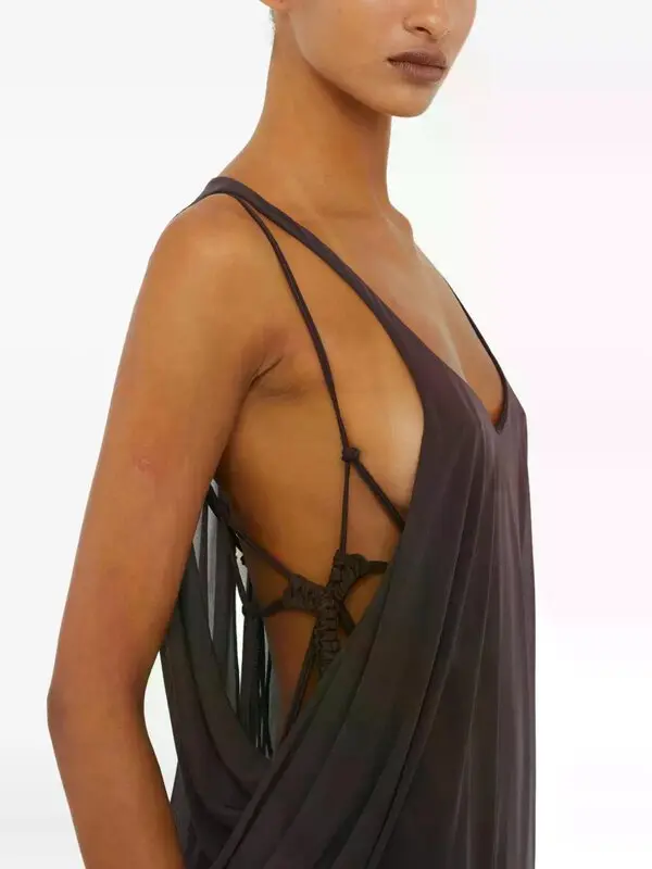 Christopher Esber Solea Suspension Macrame Tank Maxi Dress