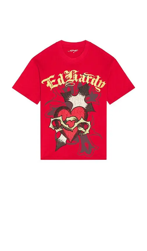 Ed Hardy Heart Boxy Tee In . Also