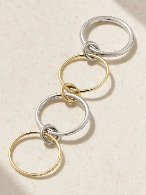 SPINELLI KILCOLLIN Pisces 18-karat Gold And Sterling Ring