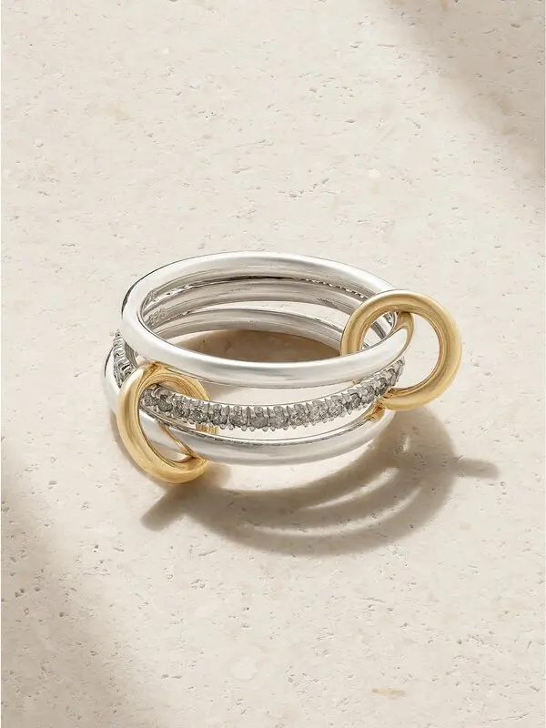 SPINELLI KILCOLLIN Sonny Sterling And 18-karat Gold Diamond Ring - Silver