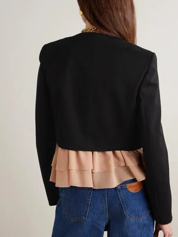 Chloé Scalloped Cropped Jacket