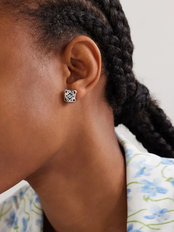 Loewe Bombe Anagram Earrings - Silver