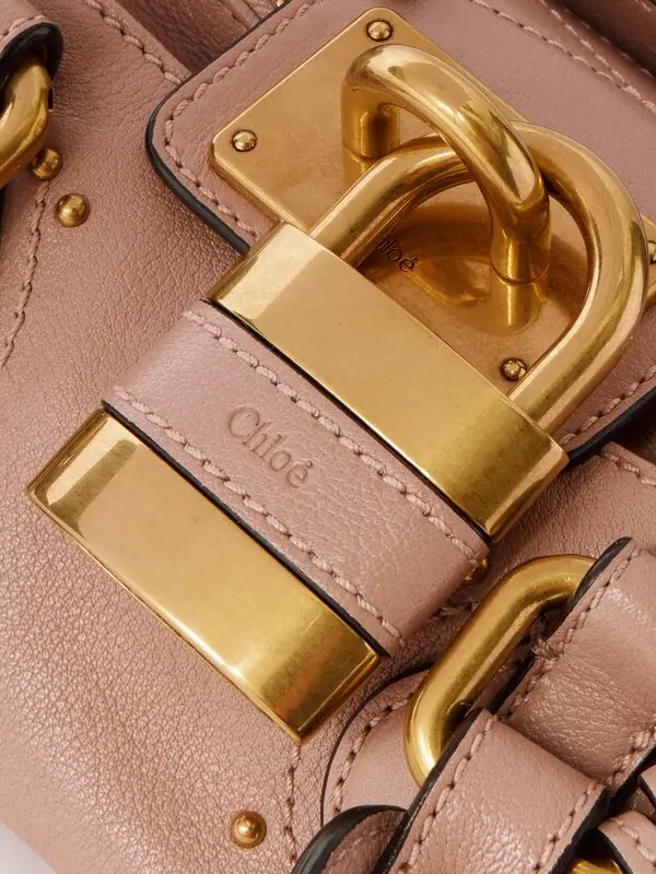 Chloé Paddington Embellished Leather Tote - Neutrals
