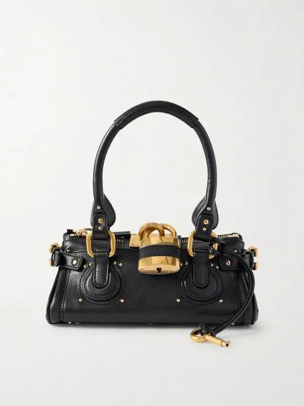 Chloé Paddington Embellished Leather Tote - Black