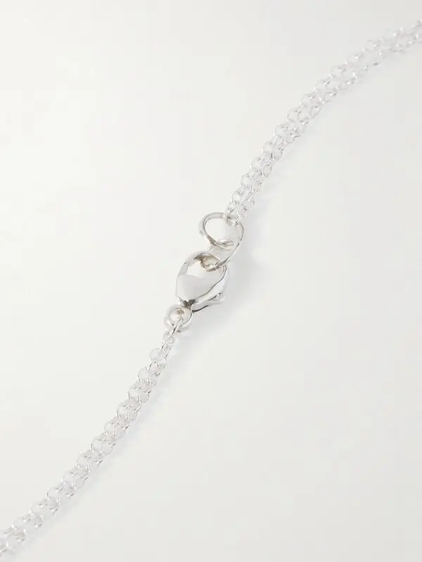 Agmes Teneille Sterling And Pearl Necklace