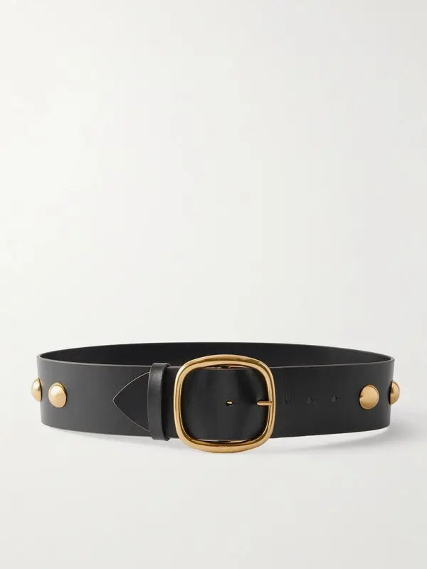 Chloé Studded Leather Belt - Black