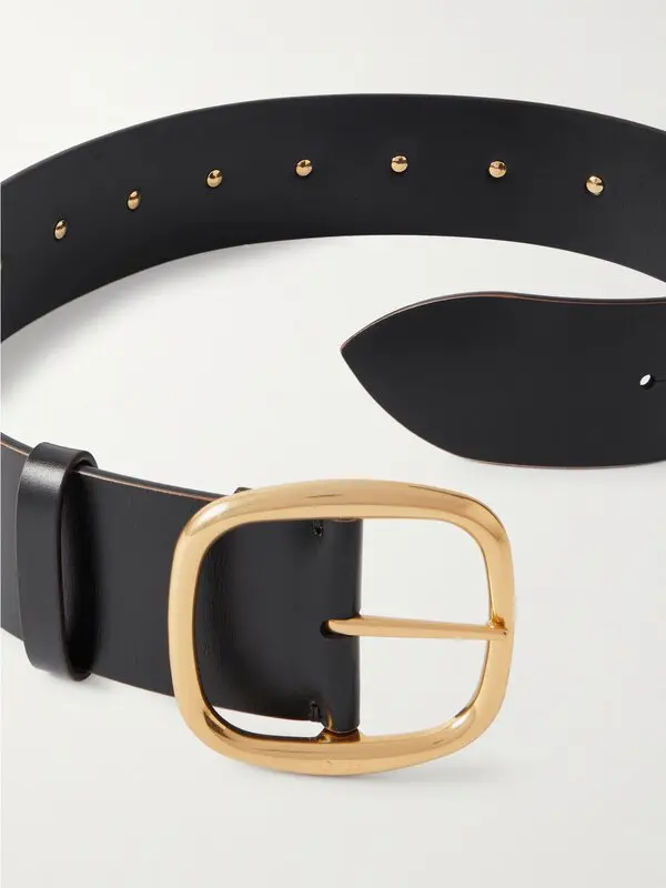 Chloé Studded Leather Belt - Black