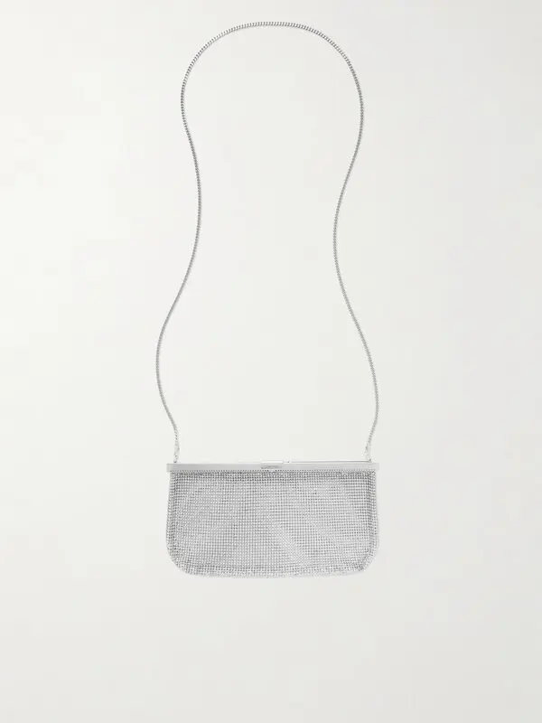 Calvin Klein Chainmail Shoulder Bag - Silver