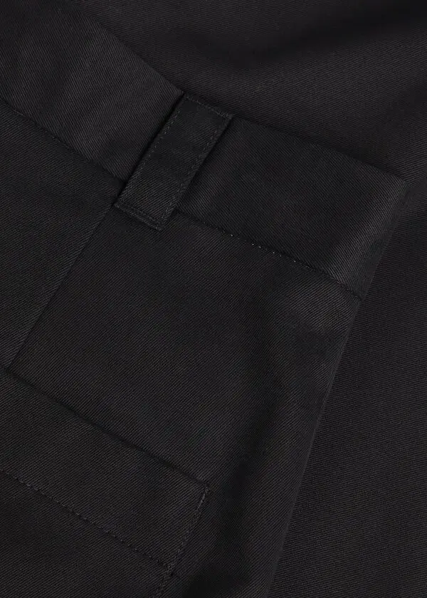 Studio Nicholson Peached Pleated Wide-leg Cotton-twill Trousers