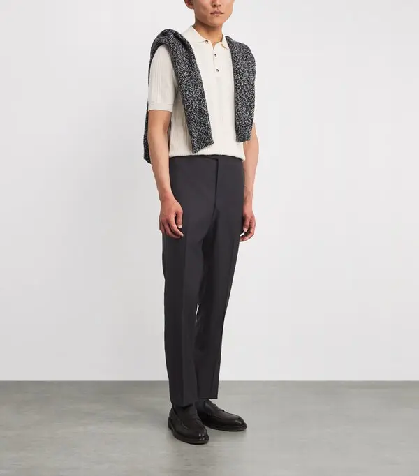 Isaia Wool Trousers - Grey