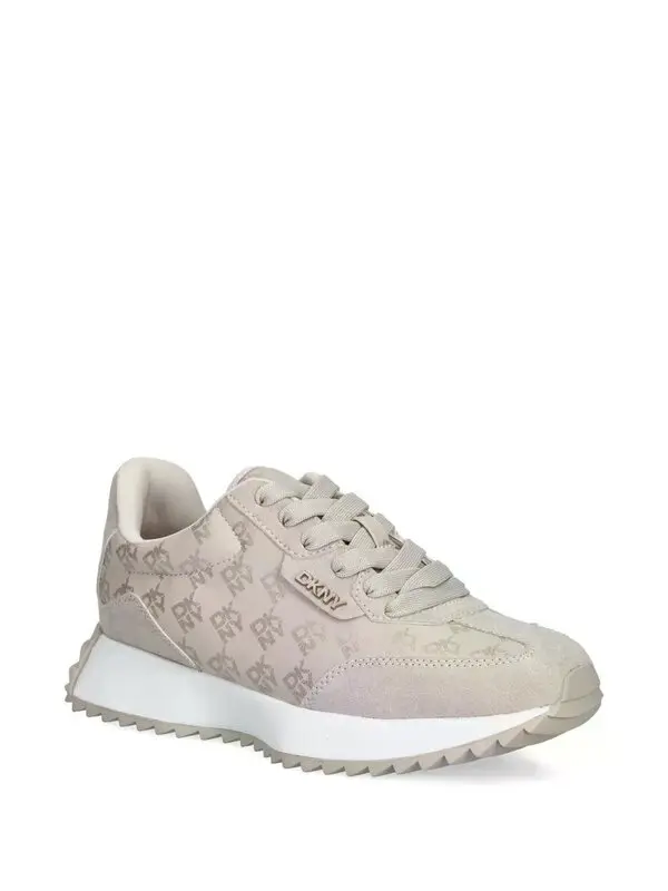 Dkny Logo Print Lace-up Sneakers