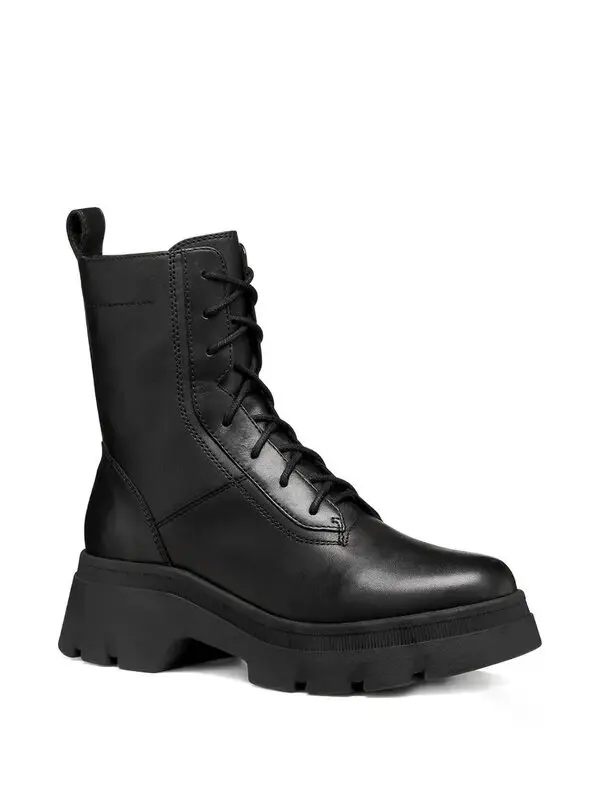 Geox Lace-up Leather Boots