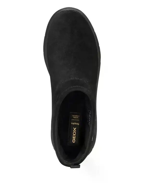 Geox Suede Ankle Boots With Pull Tab