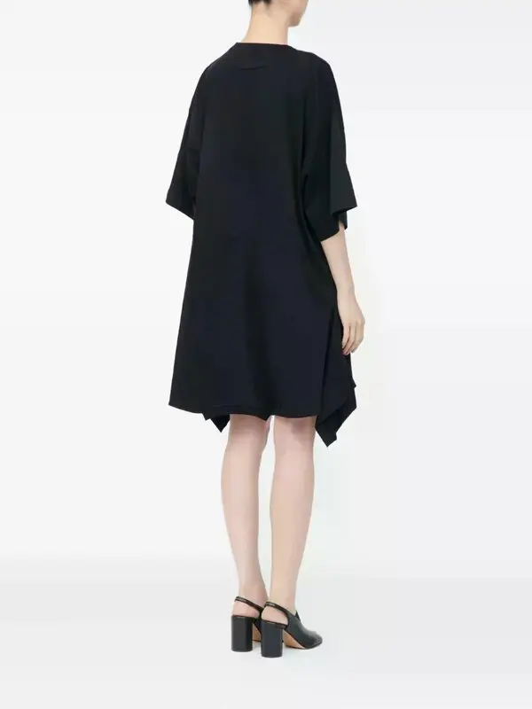 MAISON MARGIELA Cotton Jersey Asymmetric Hem Dress