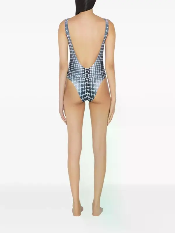 JEAN PAUL GAULTIER Sleeveless Scoop Neck Swimsuit - Grey