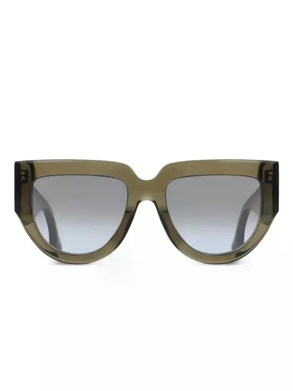 Victoria Beckham Geometric Frame Sunglasses - Green