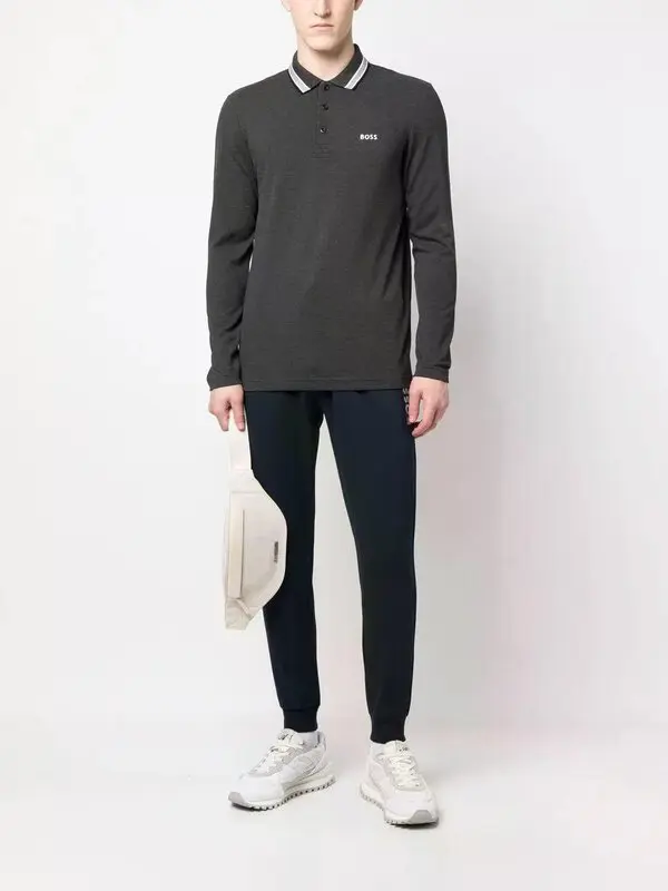 BOSS Logo-print Slim Tapered Track Pants