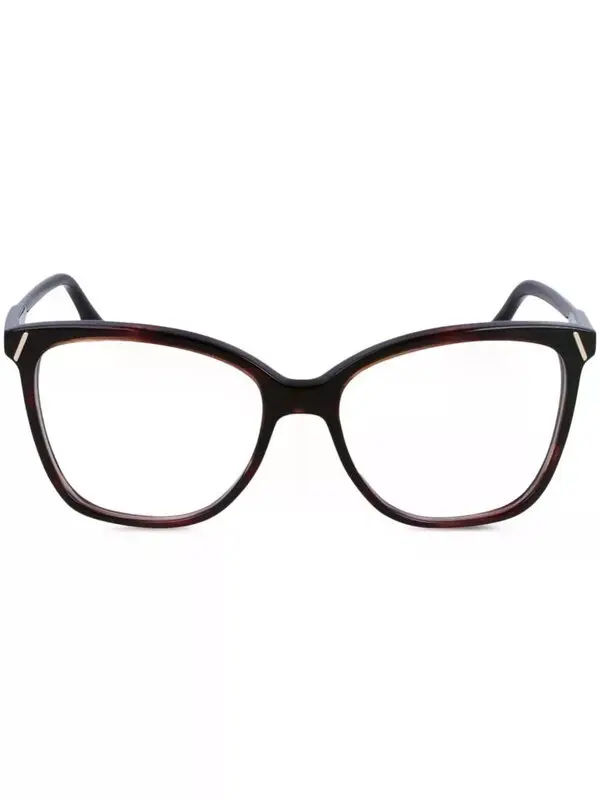 Victoria Beckham Square-frame Eyeglasses - Brown