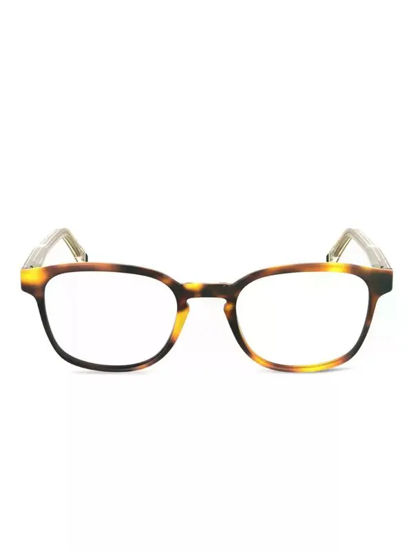 Lacoste Tortoiseshell Rectangle Glasses - Brown