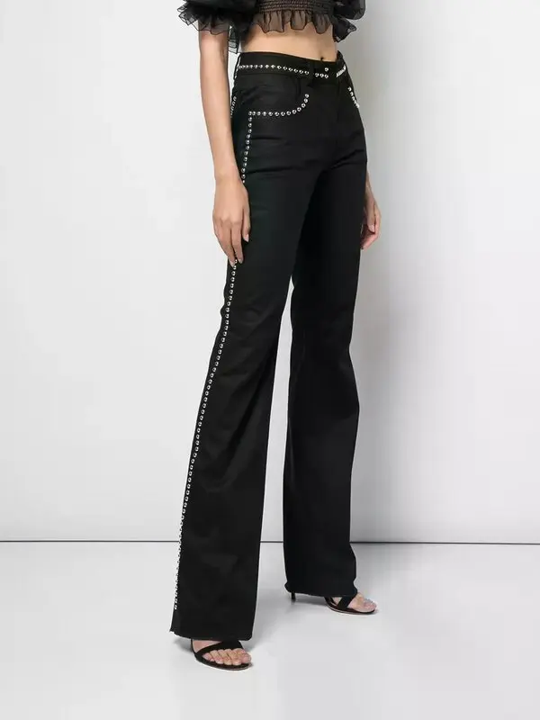 Giambattista Valli Stud Embellished Flared Trousers