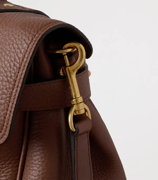 Mulberry Oversized Grained Leather Alexa Satchel - Brown