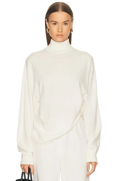 EAVES Allma Asymmetric Sweater - Eggshell